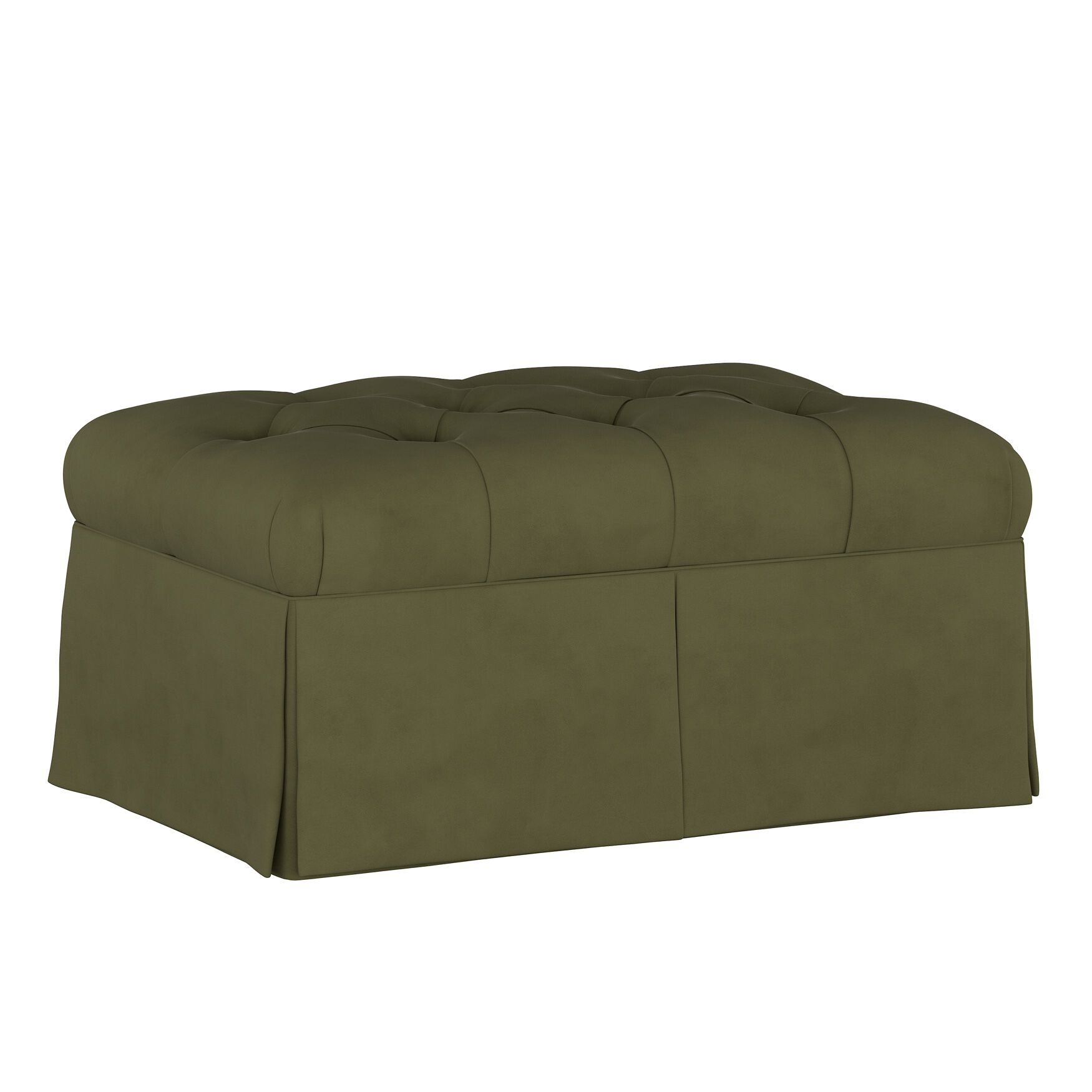 Velvet Skirted Storage Bench | Swimsuits For All
