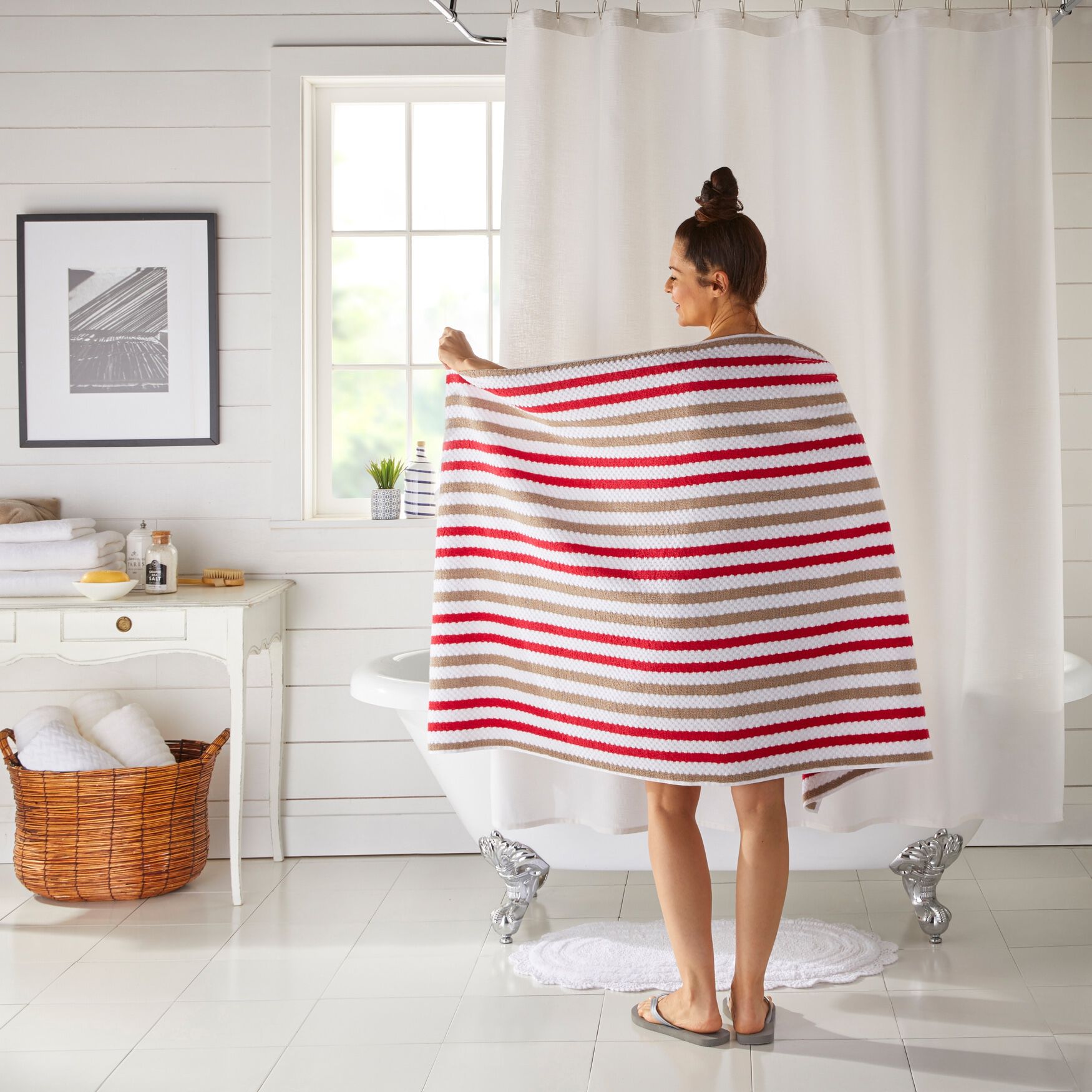 BH Studio Striped 35" x 70" Bath Sheet | Swimsuits For All
