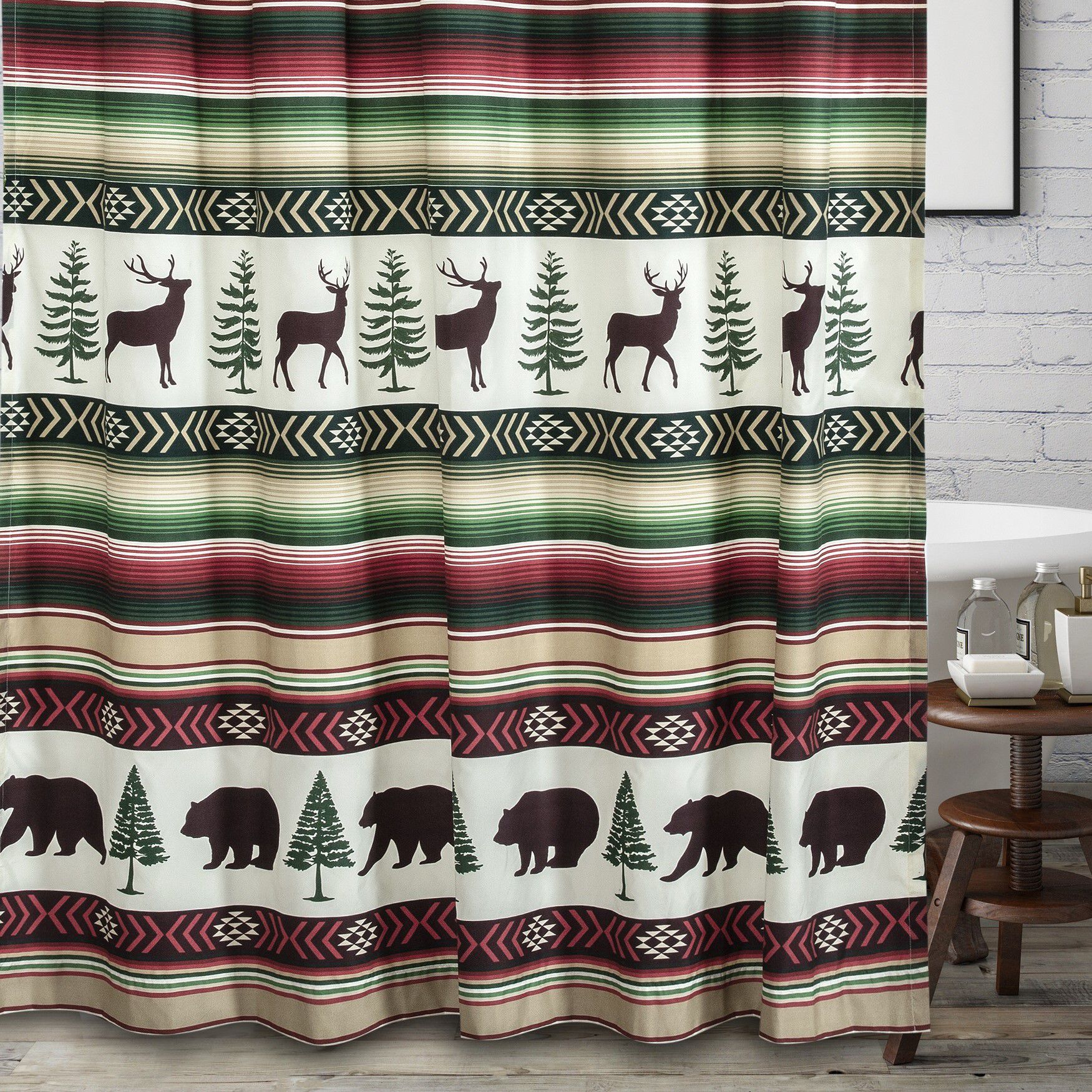 Yosemite Campfire Bath Shower Curtain | Swimsuits For All