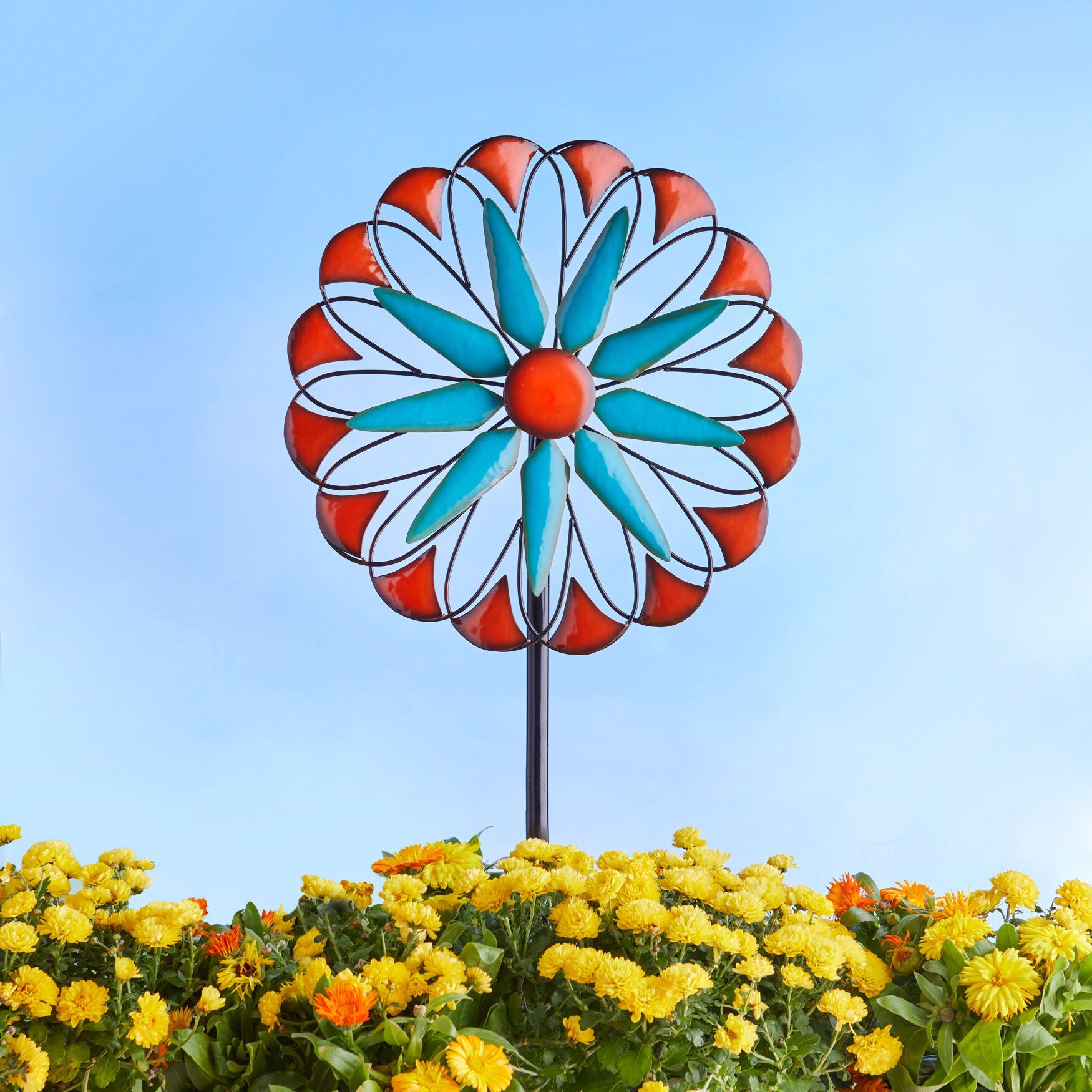 Orange & Blue LED Wind Spinner | Swimsuits For All