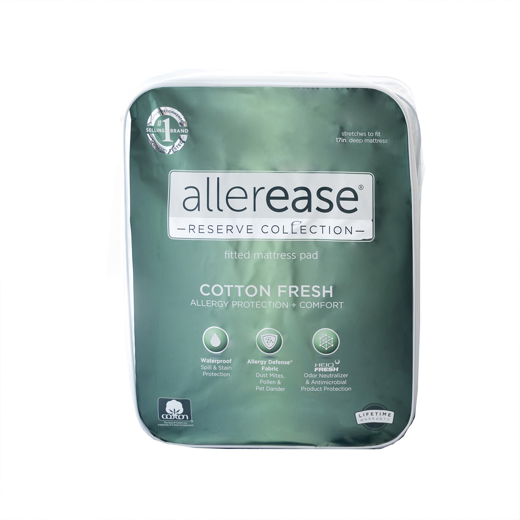 AllerEase Reserve Cotton Fresh Mattress Pad | Swimsuits For All