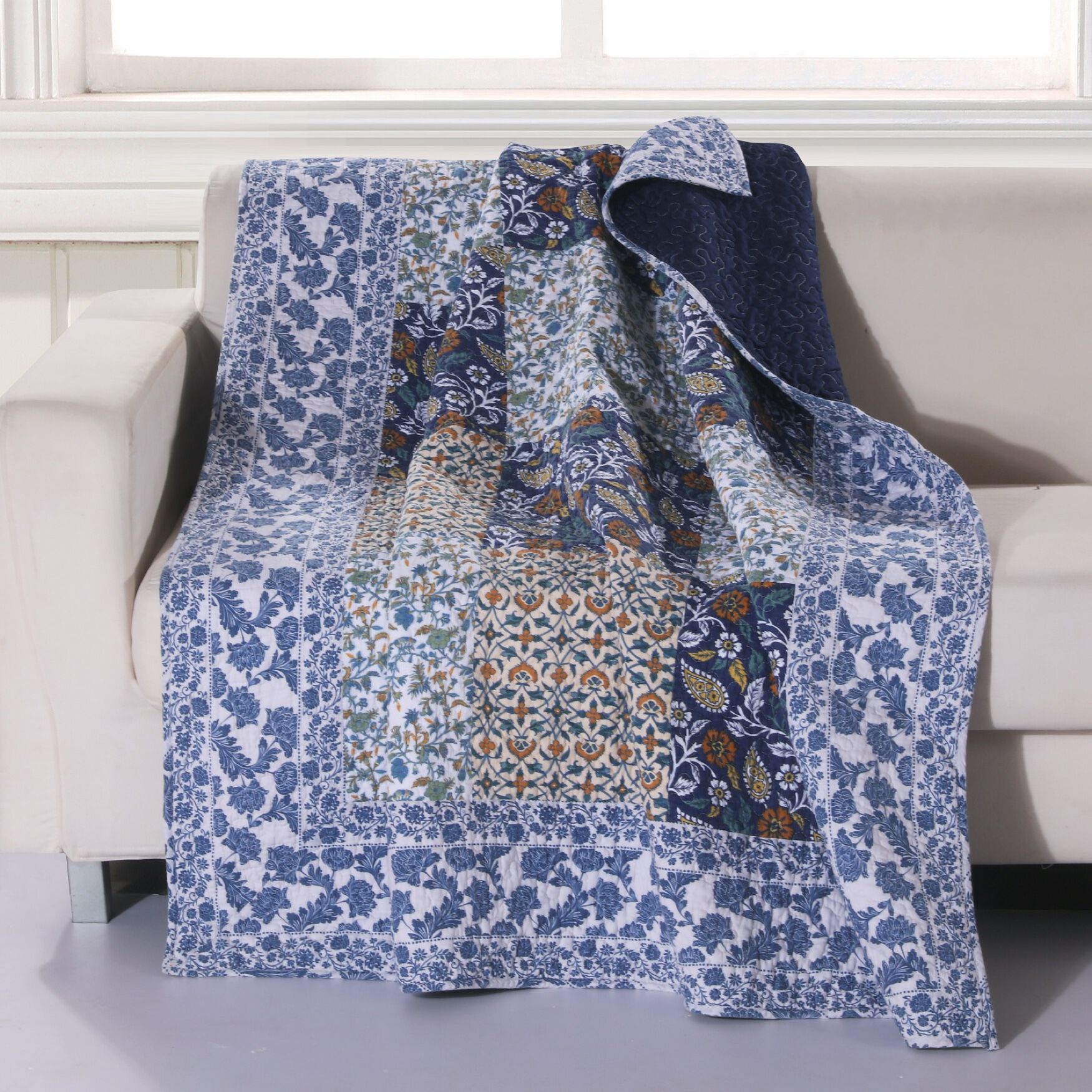 Pandora Quilted Patchwork Throw Blanket | Swimsuits For All