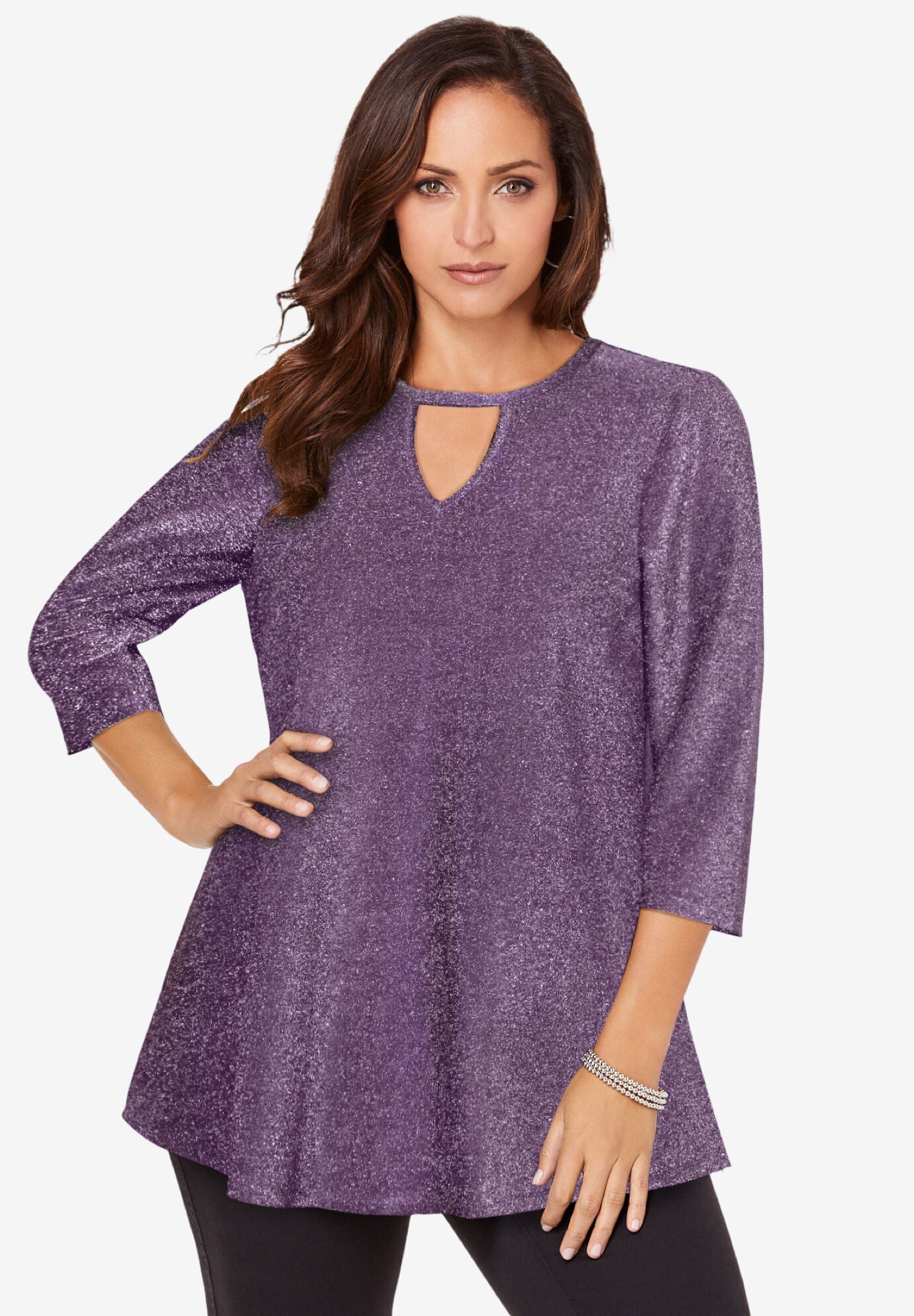 Keyhole Shimmer Tunic | Swimsuits For All