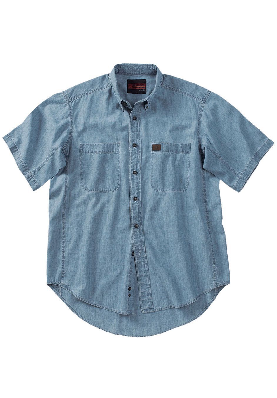 Riggs Workwear Short-Sleeve Chambray Work Shirt | Swimsuits For All