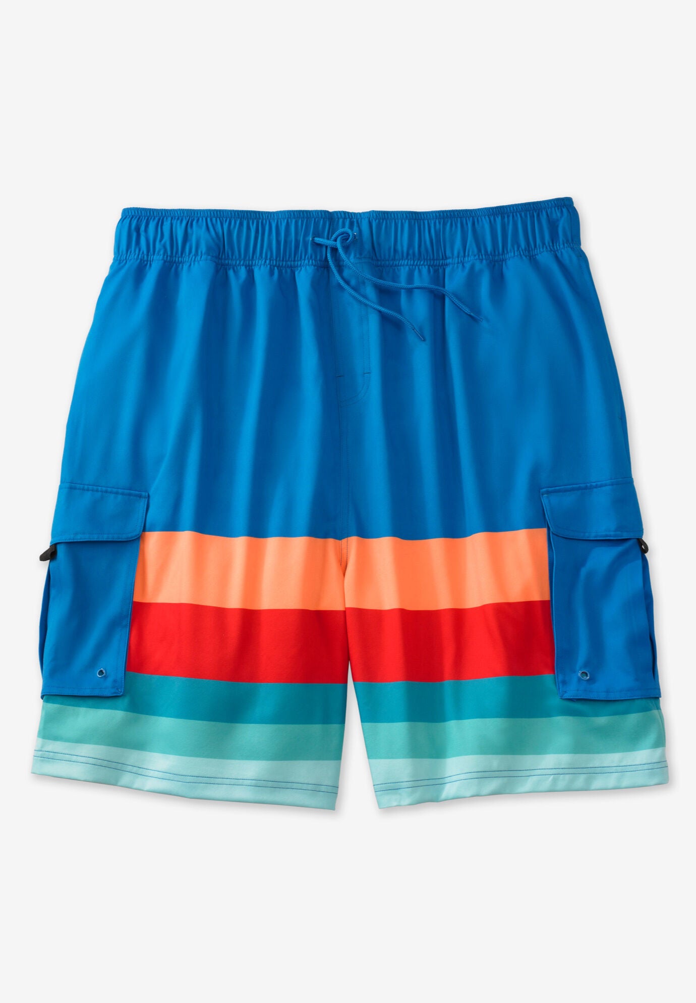 Everyday 8" Flex Cargo Swim Trunks, Navy | Swimsuits For All