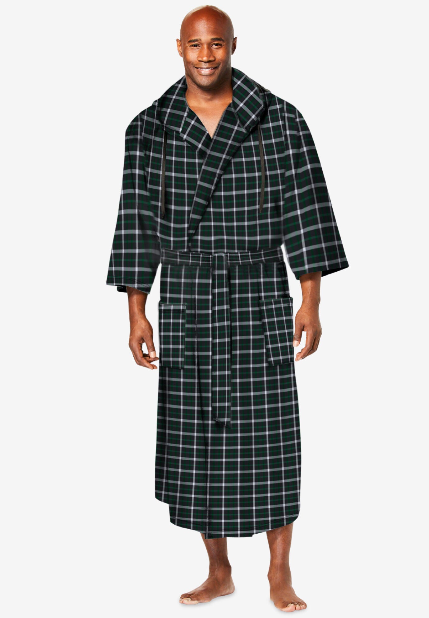 Hooded Microfleece Maxi Robe with Front Pockets | Swimsuits For All