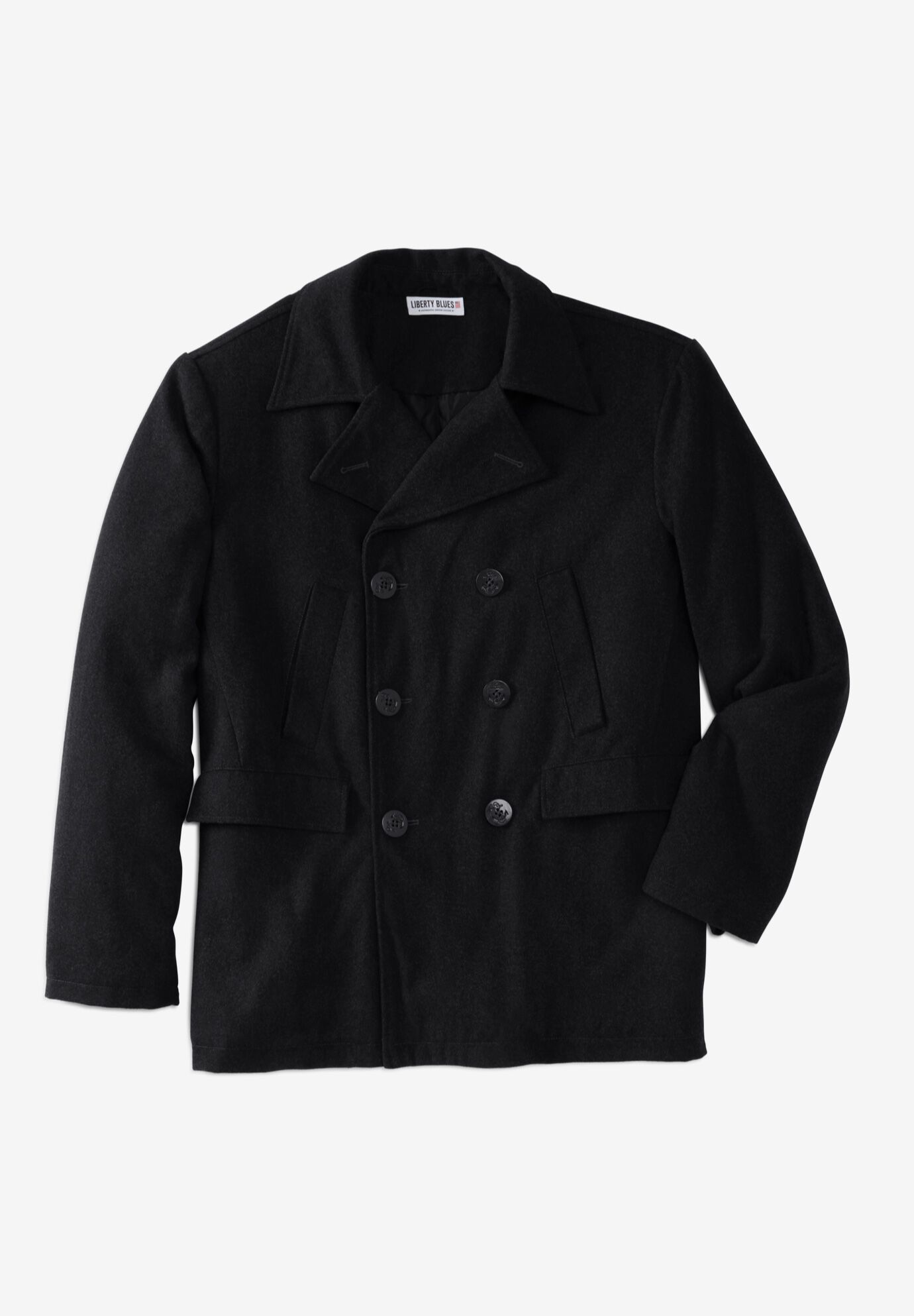 Double-Breasted Wool Peacoat | Swimsuits For All