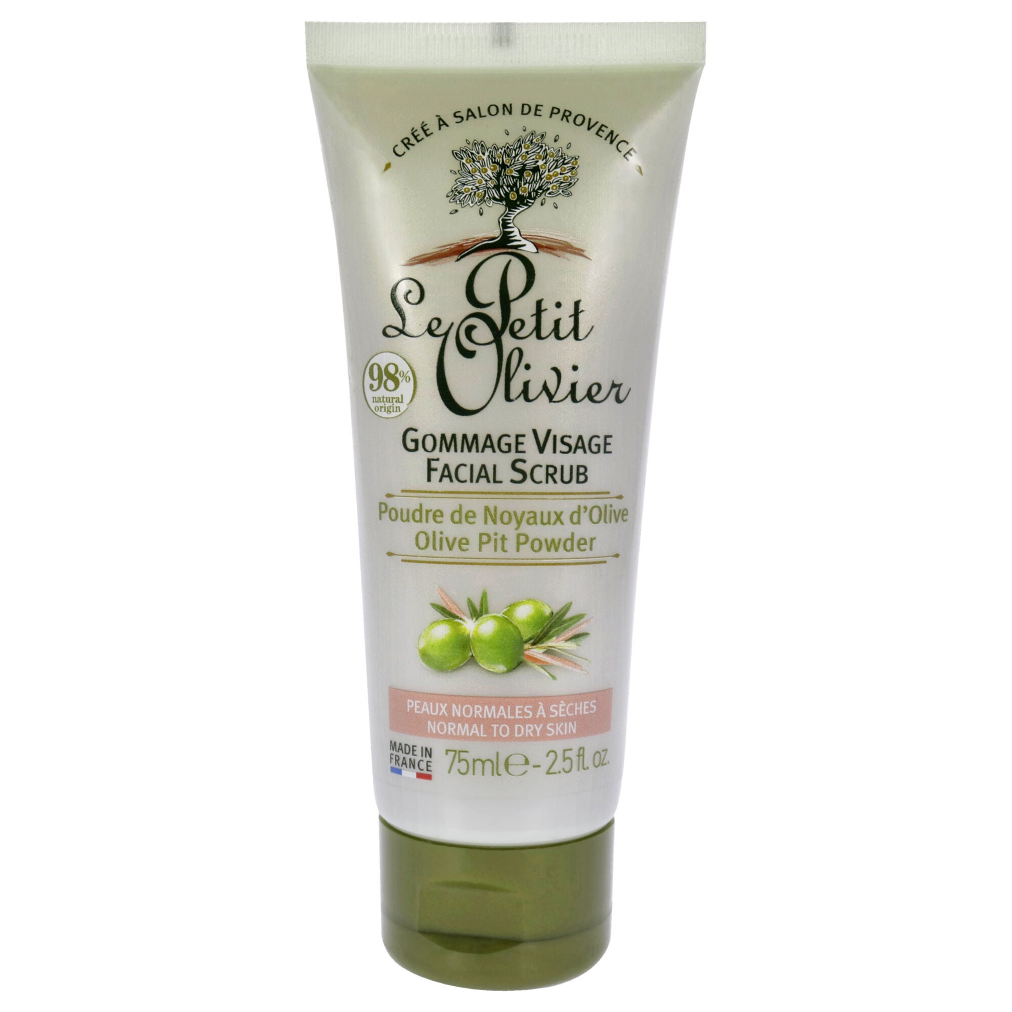 Facial Scrub for Normal to Dry Skin - Olive Pit Powder by Le Petit ...