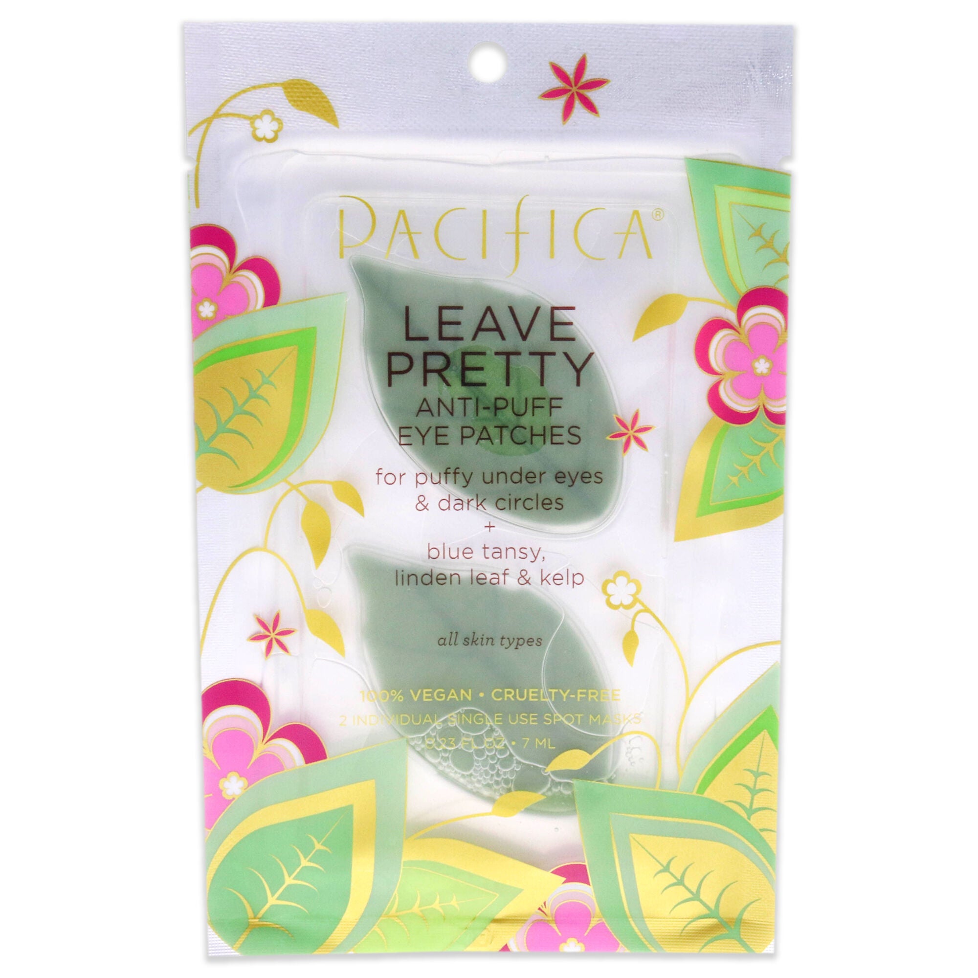Leave Pretty Anti-Puff Eye Patches by Pacifica for Unisex - 1 Pair Mask ...