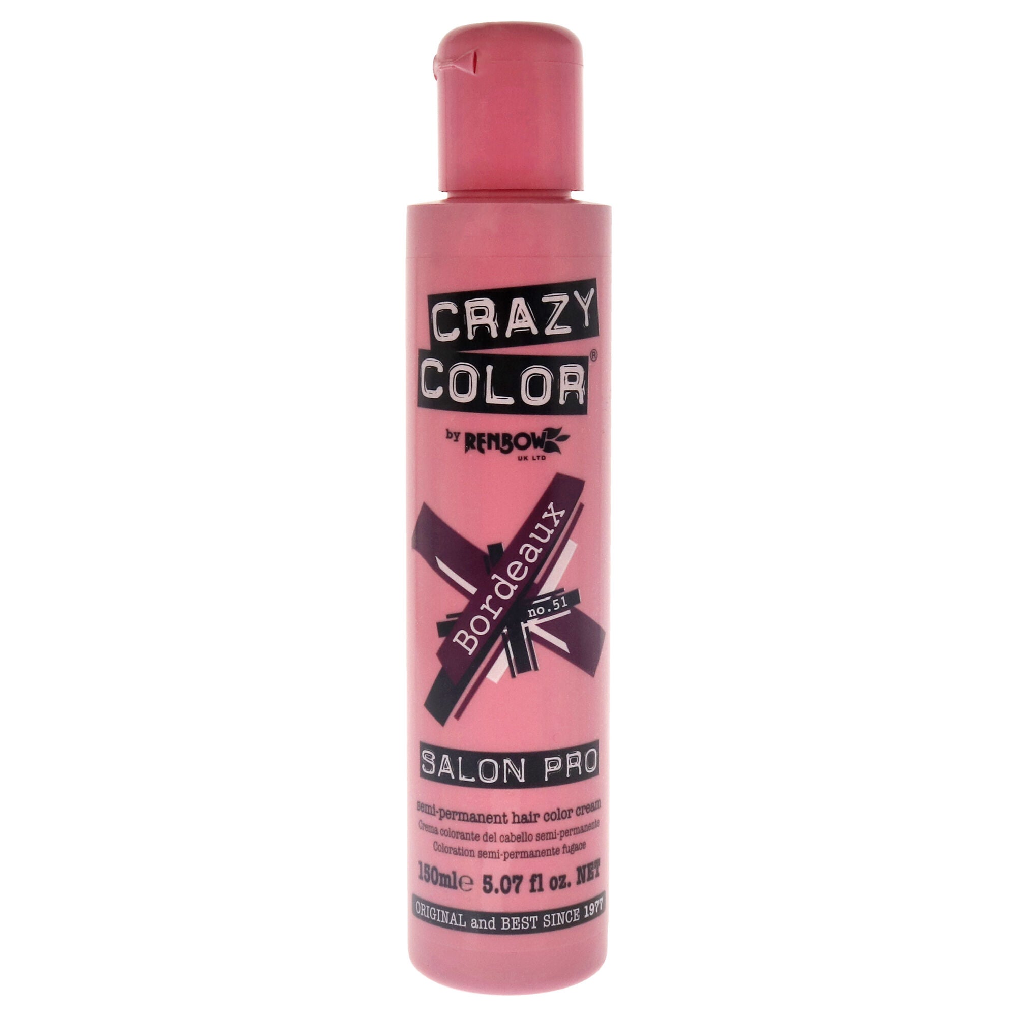 Crazy Color Salon Pro Semi Permanent Hair Color - 51 Bordeaux by Crazy ...