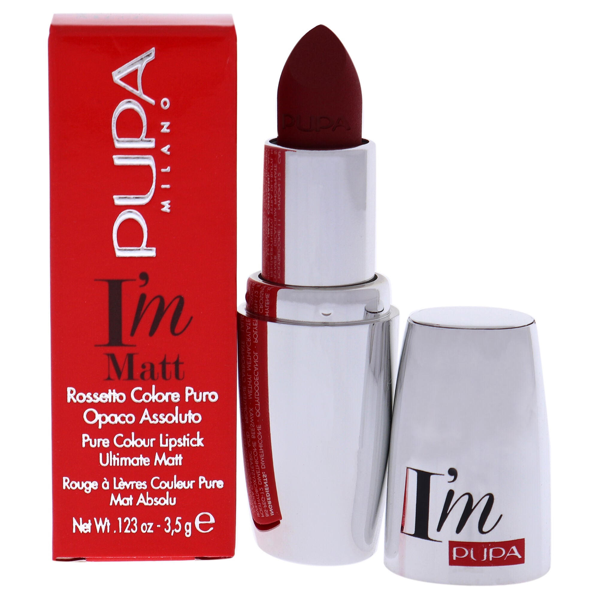 I Am Matte Pure Colour Lipstick - 073 Irresistible Burgundy by Pupa ...