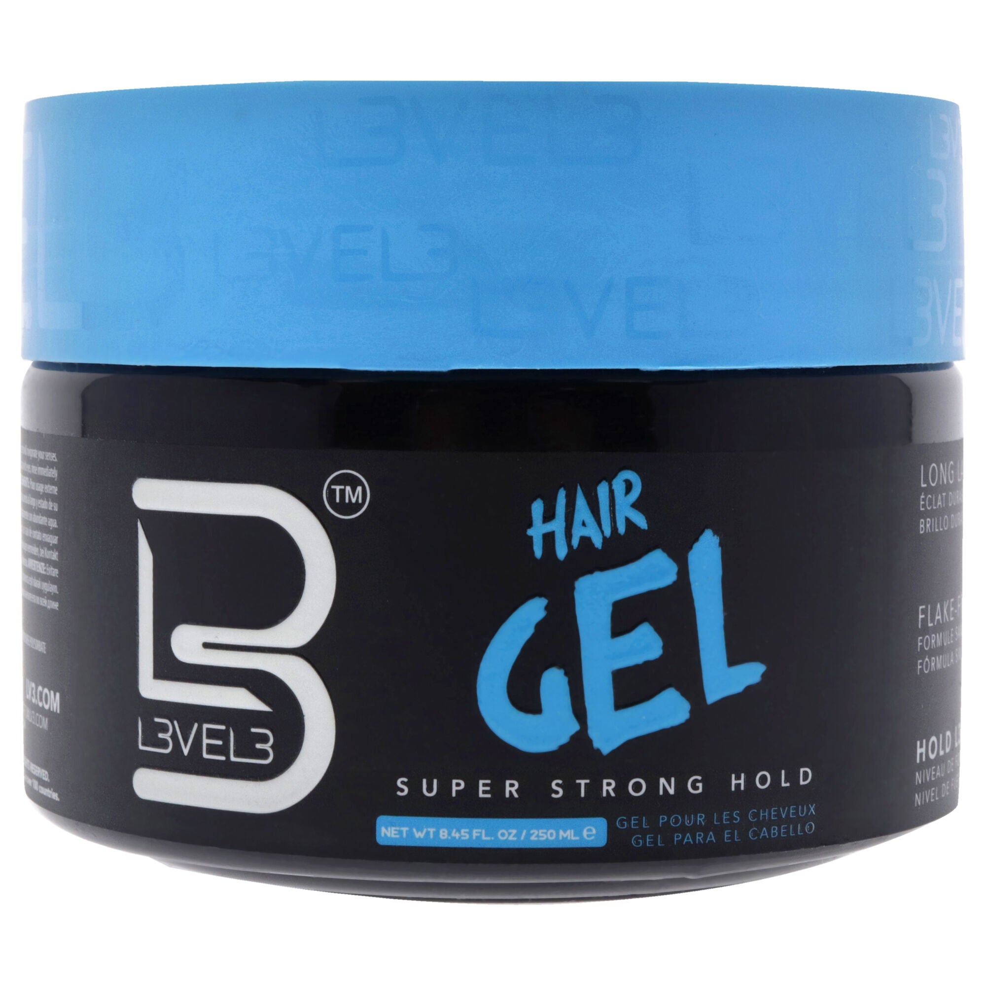 Super Strong Hair Gel by L3VEL3 for Men - 8.45 oz Gel | Swimsuits For All