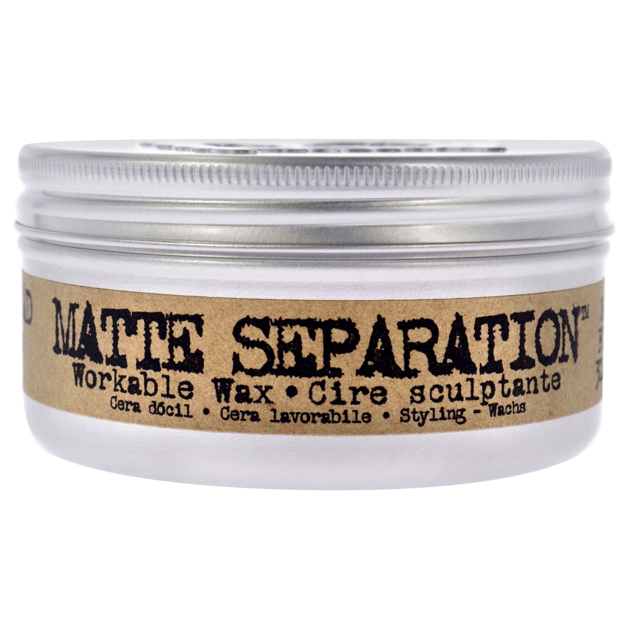 Bed Head B For Men Matte Separation Workable Wax by TIGI for Men - 3 oz ...