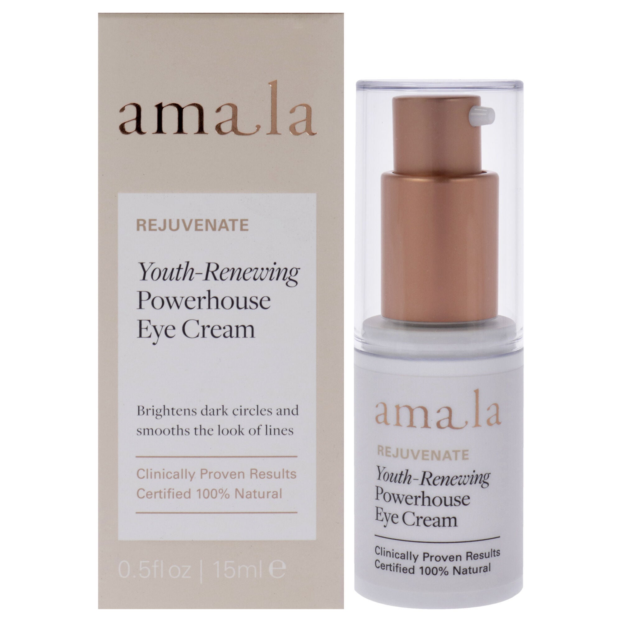 Youth-Renewing Powerhouse Eye Cream by Amala for Women - 0.5 oz Cream | Swimsuits For All