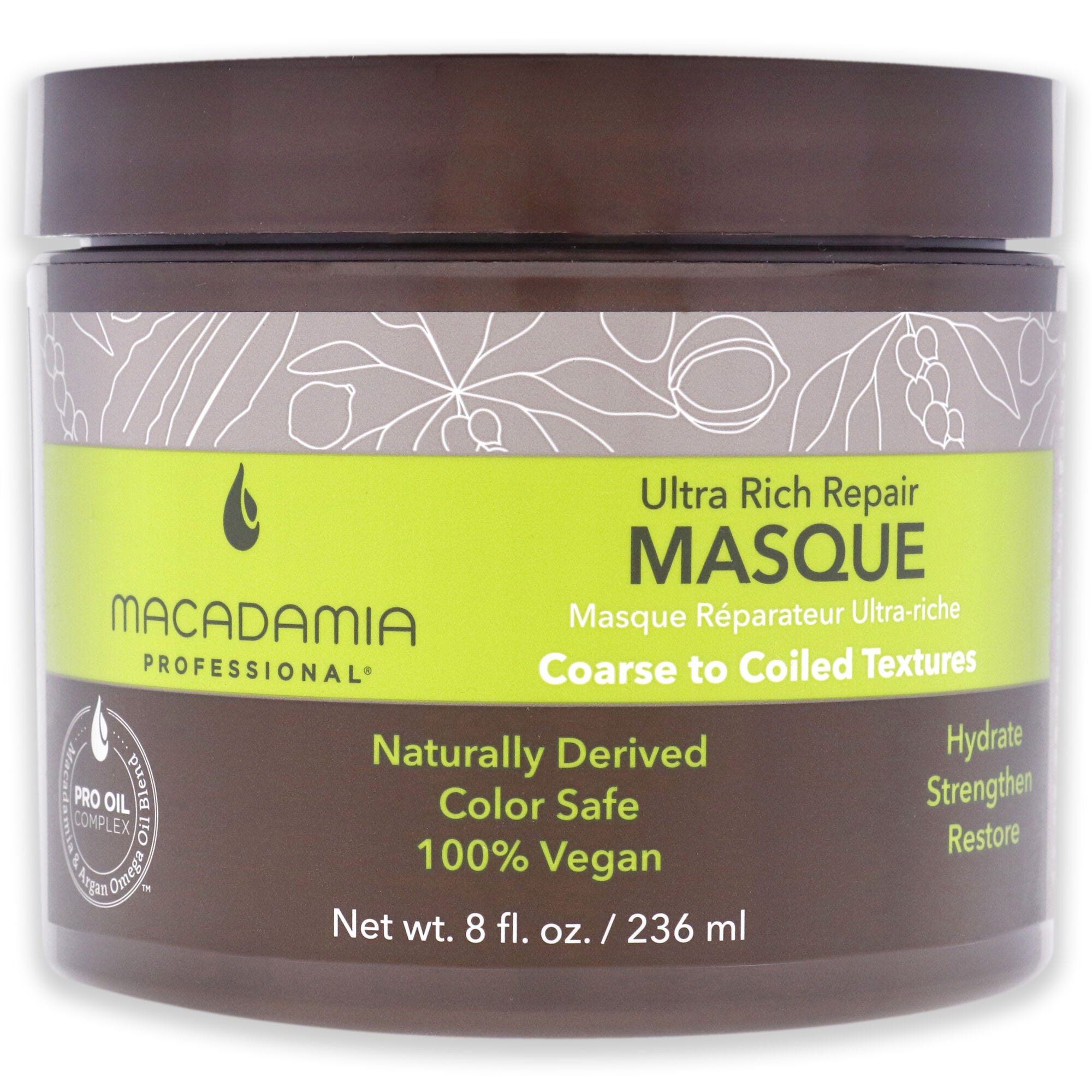 Ultra Rich Repair Masque by Macadamia Oil for Unisex - 8 oz Masque ...