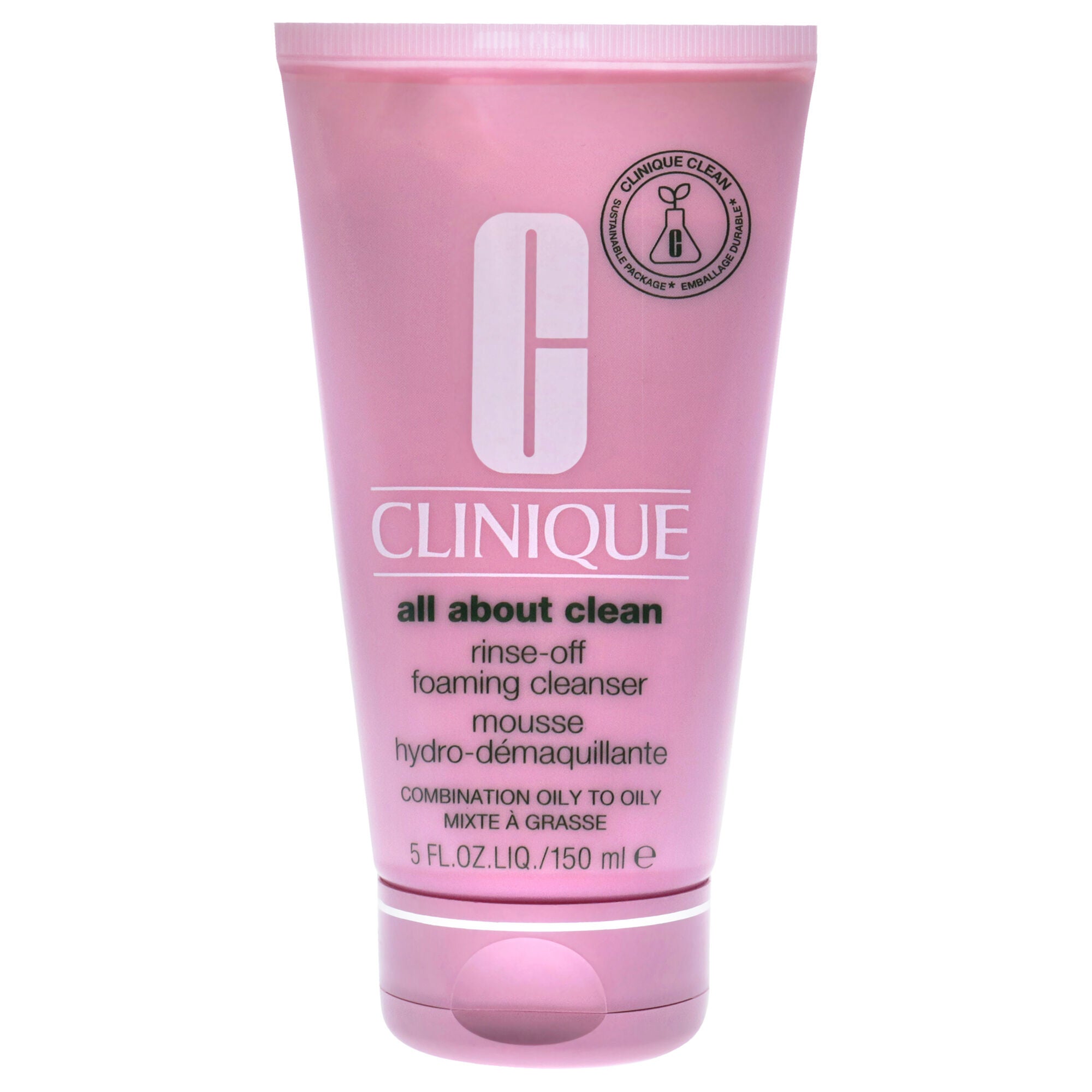 Rinse Off Foaming Cleanser by Clinique for Unisex - 5 oz Cleanser ...