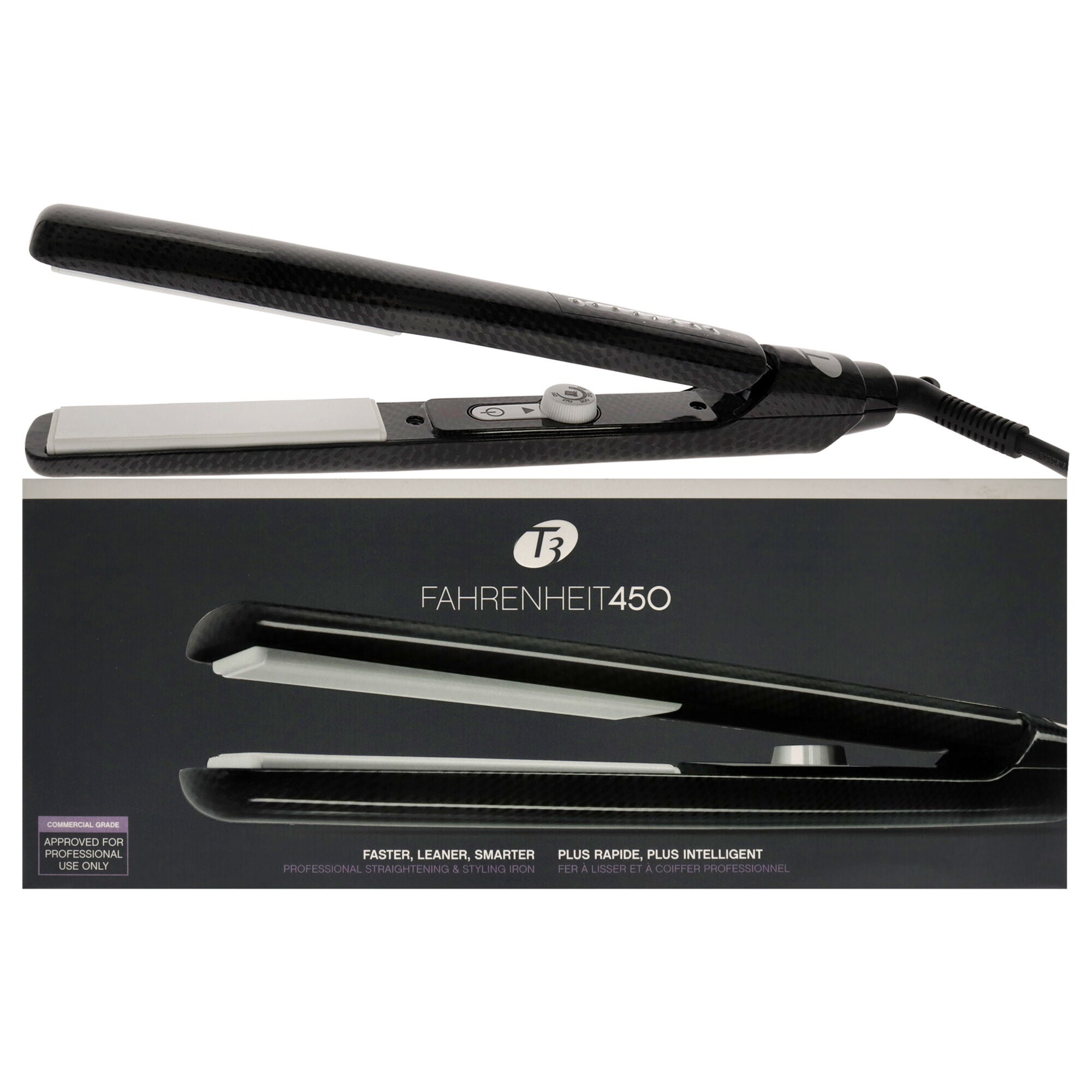 T3 Fahrenheit 450 - 53501 - Black by T3 for Unisex - 1 Inch Flat Iron ...