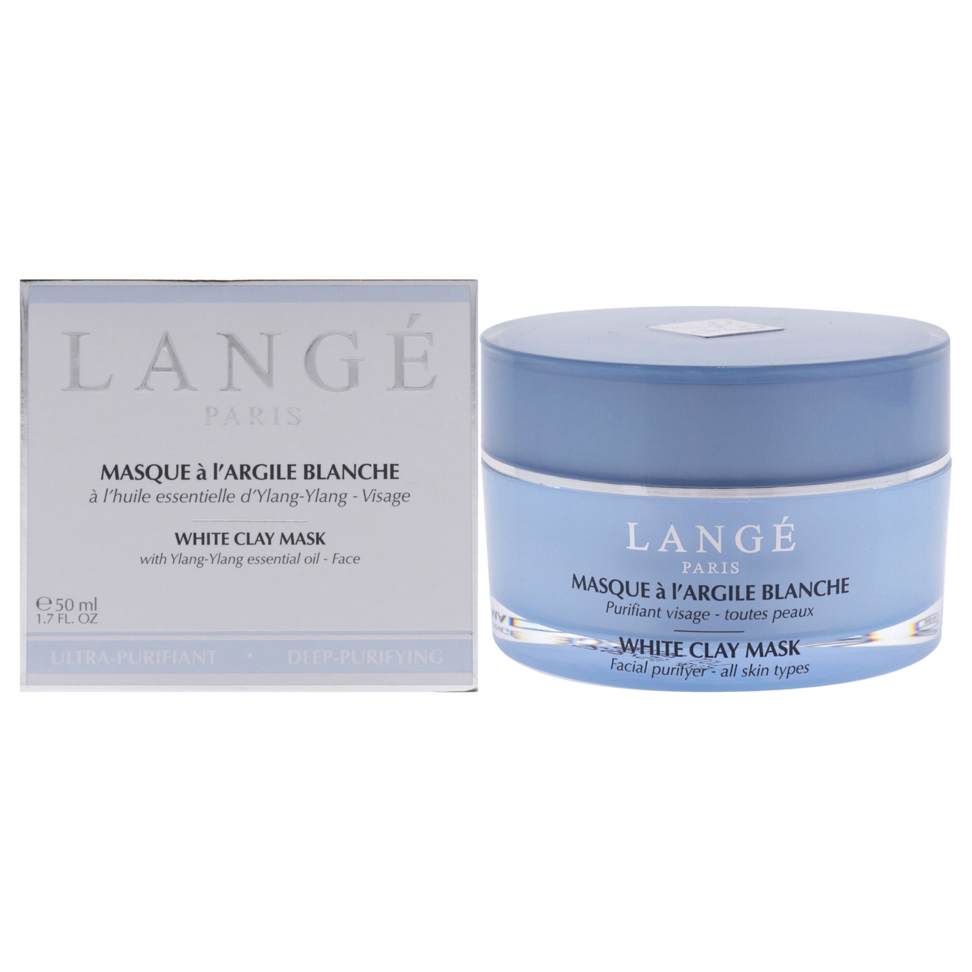 Deep Purifying White Clay Mask by Lange for Unisex - 1.7 oz Mask ...