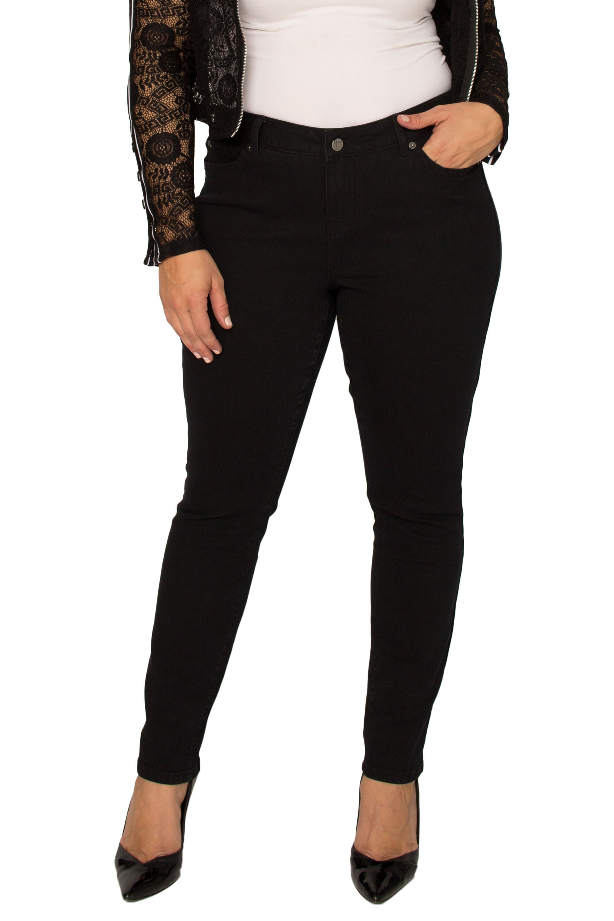 S&P Plus Size Elizabeth Basic 5-Pocket Style Skinny Jean | Swimsuits ...