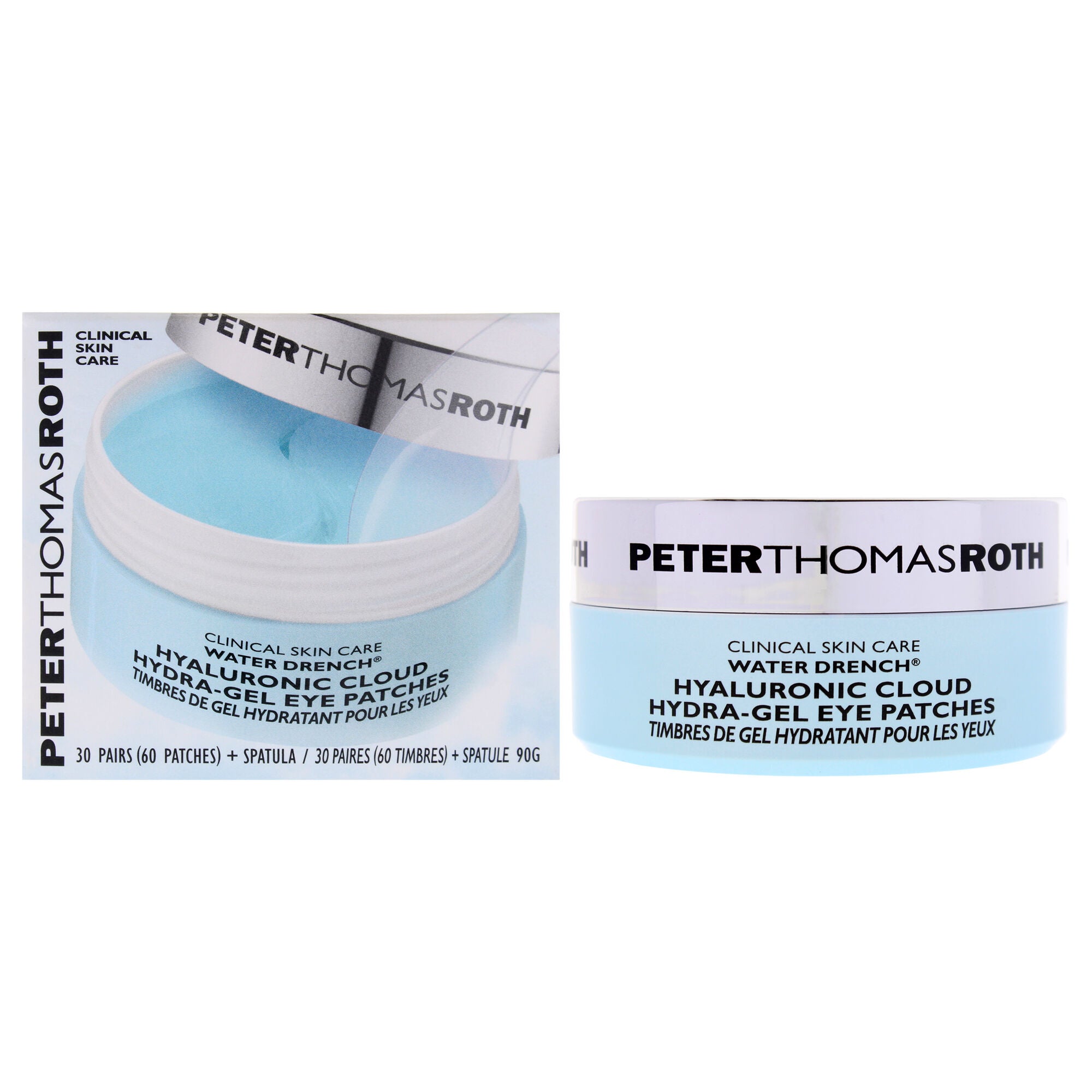 Water Drench Hyaluronic Cloud Hydra-Gel Eye Patches by Peter Thomas Roth for Unisex - 60 Pc ...