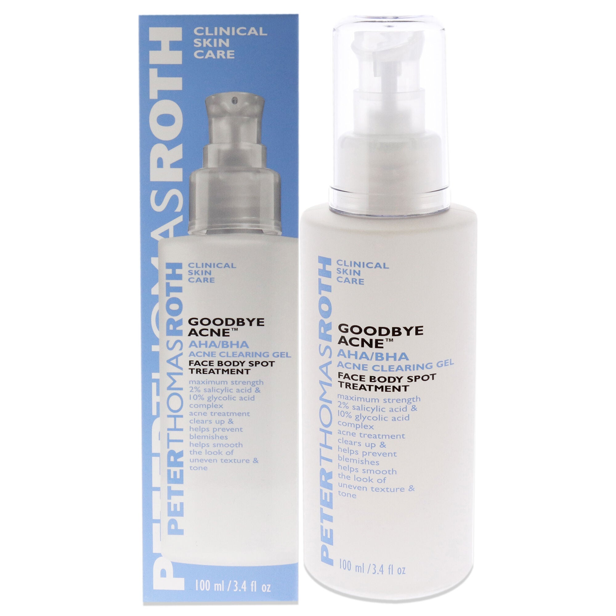 AHA-BHA Acne Clearing Gel by Peter Thomas Roth for Unisex - 3.4 oz ...