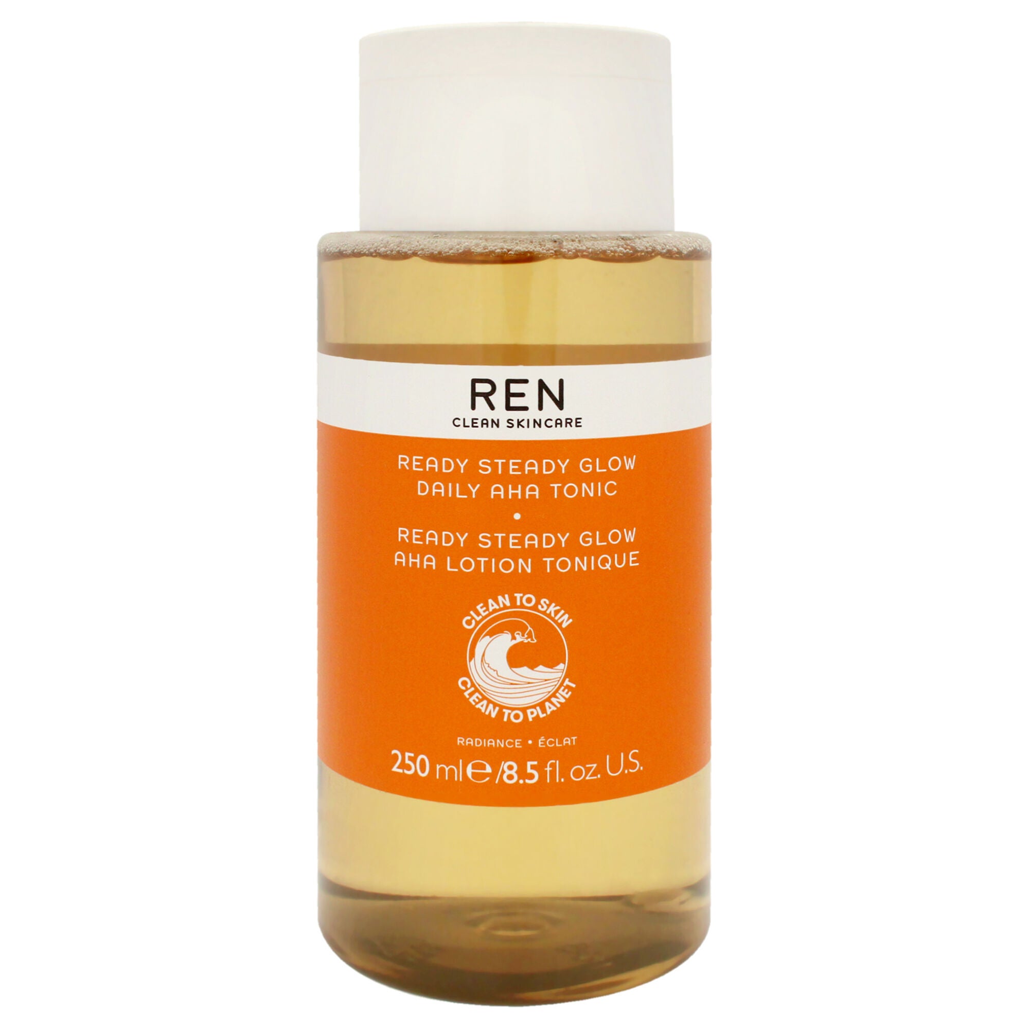 Ready Steady Glow Daily AHA Tonic by REN for Women - 8.5 oz Toner ...