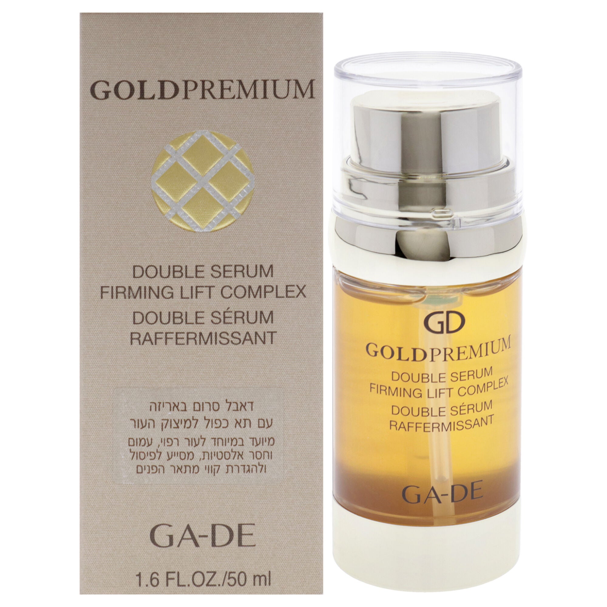 Gold Premium Double Serum Firming Lift Complex by GA-DE for Women - 1.6 ...