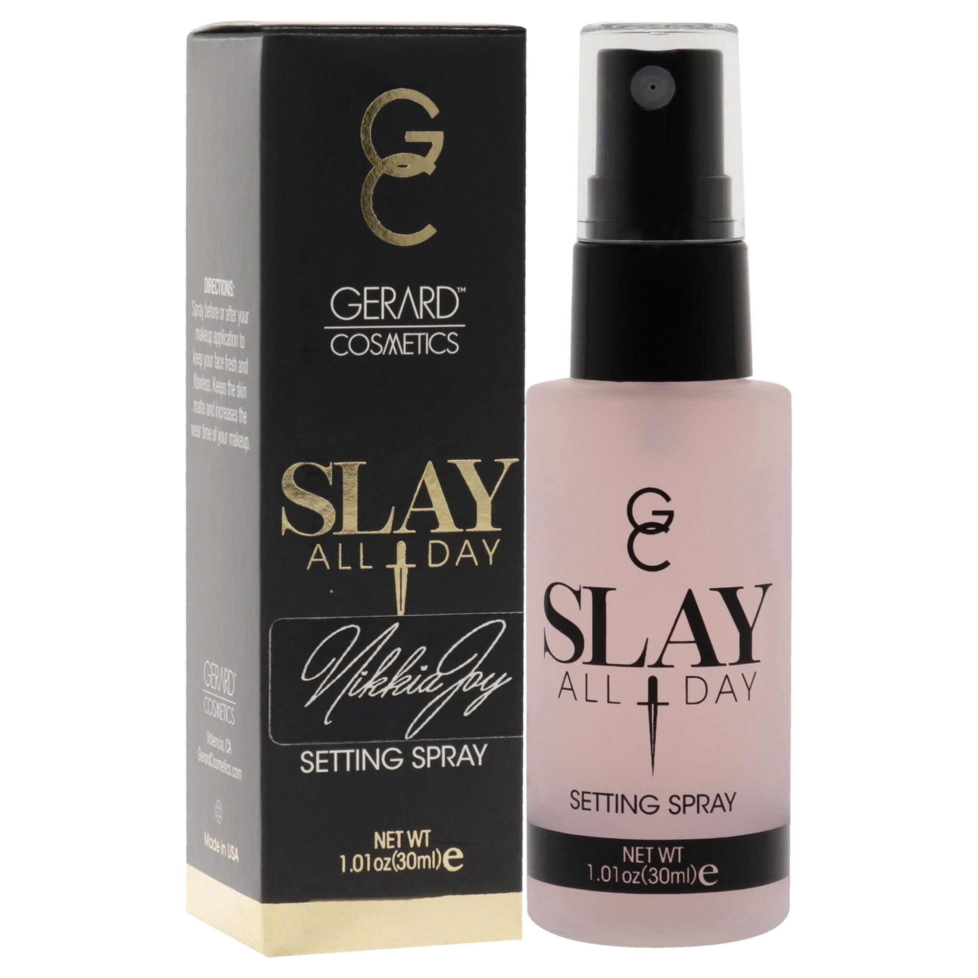 Slay All Day Setting Spray Mini - Rose by Gerard Cosmetic for Women - 1 ...