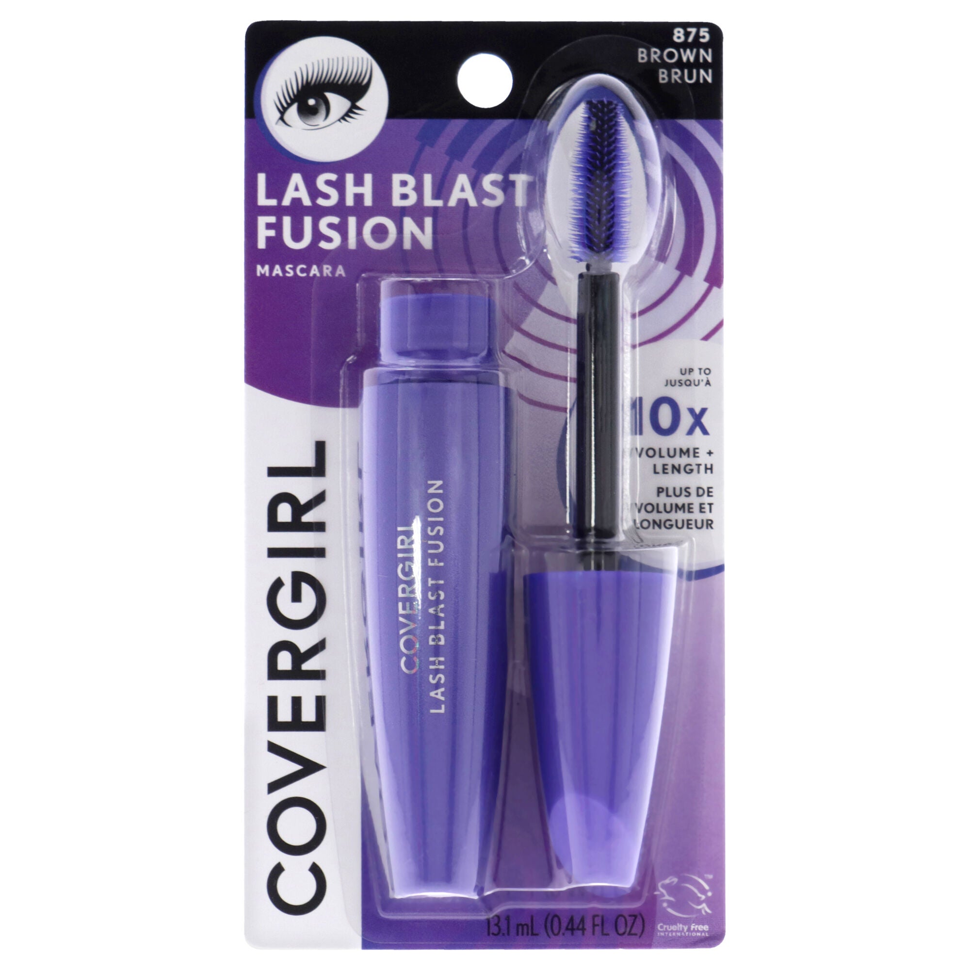 LashBlast Fusion Mascara - 875 Brown by CoverGirl for Women - 0.44 oz ...