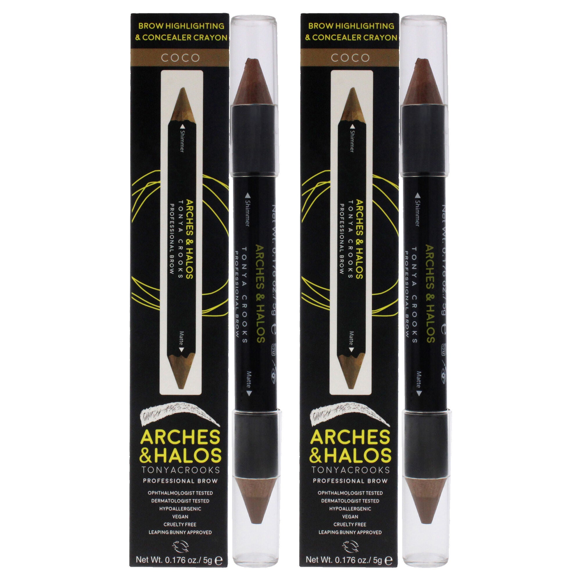 Brow Highlighter and Concealer Crayon - Coco by Arches and Halos for ...