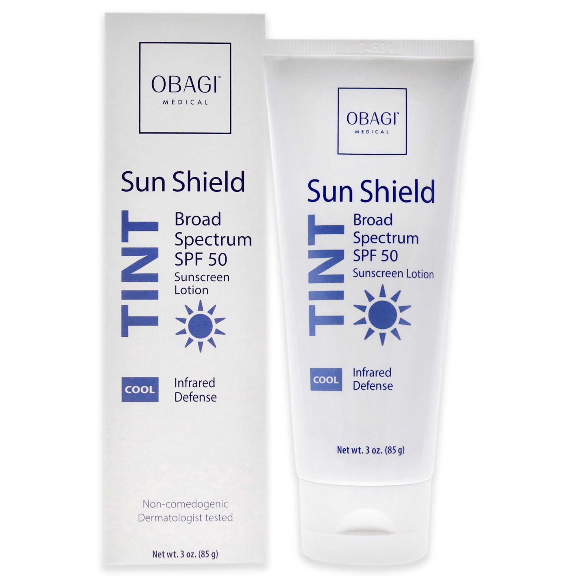 Sun Shield Tint SPF 50 - Cool by Obagi for Unisex - 3 oz Sunscreen ...