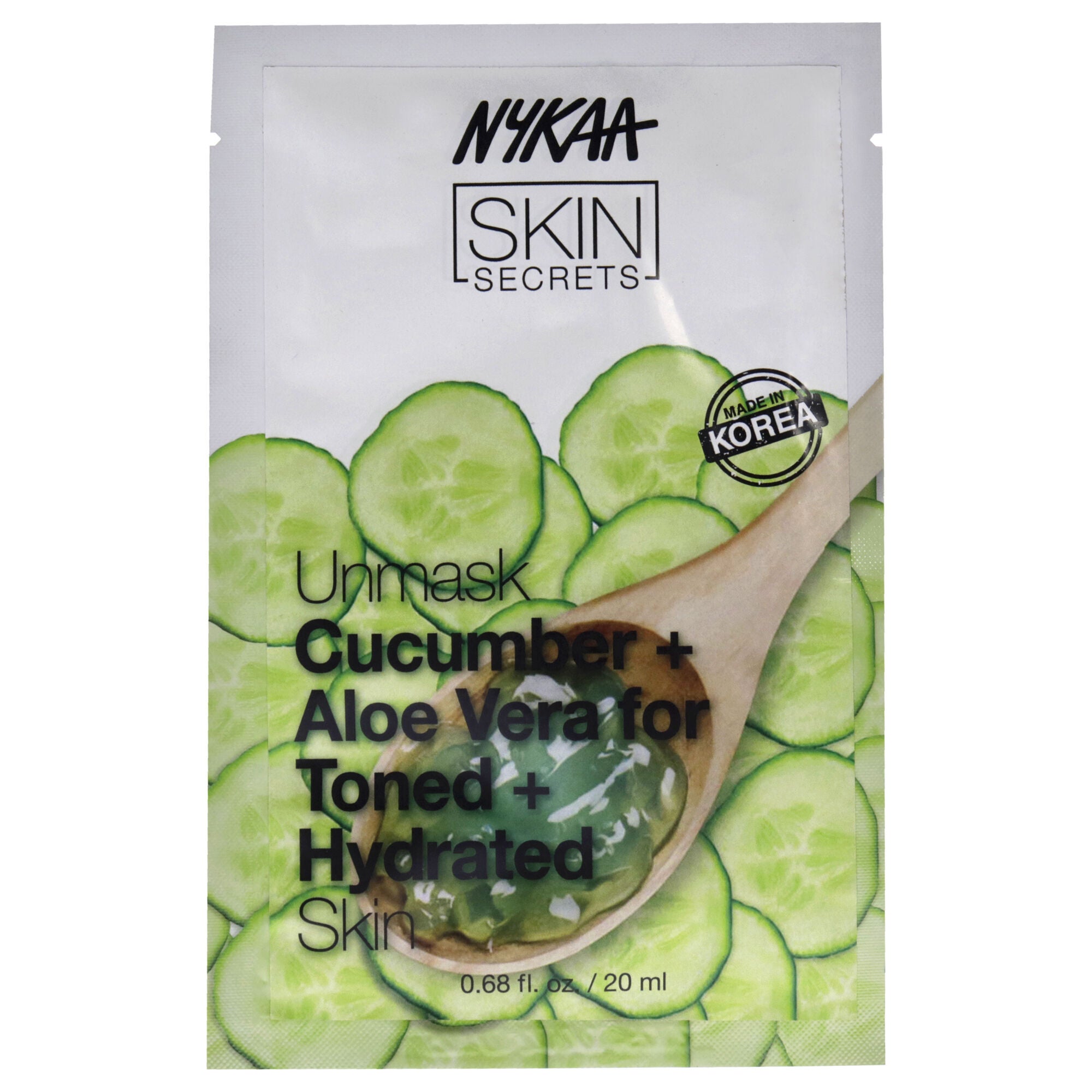 Skin Secrets Sheet Mask - Cucumber and Aloe by Nykaa Naturals for Women ...