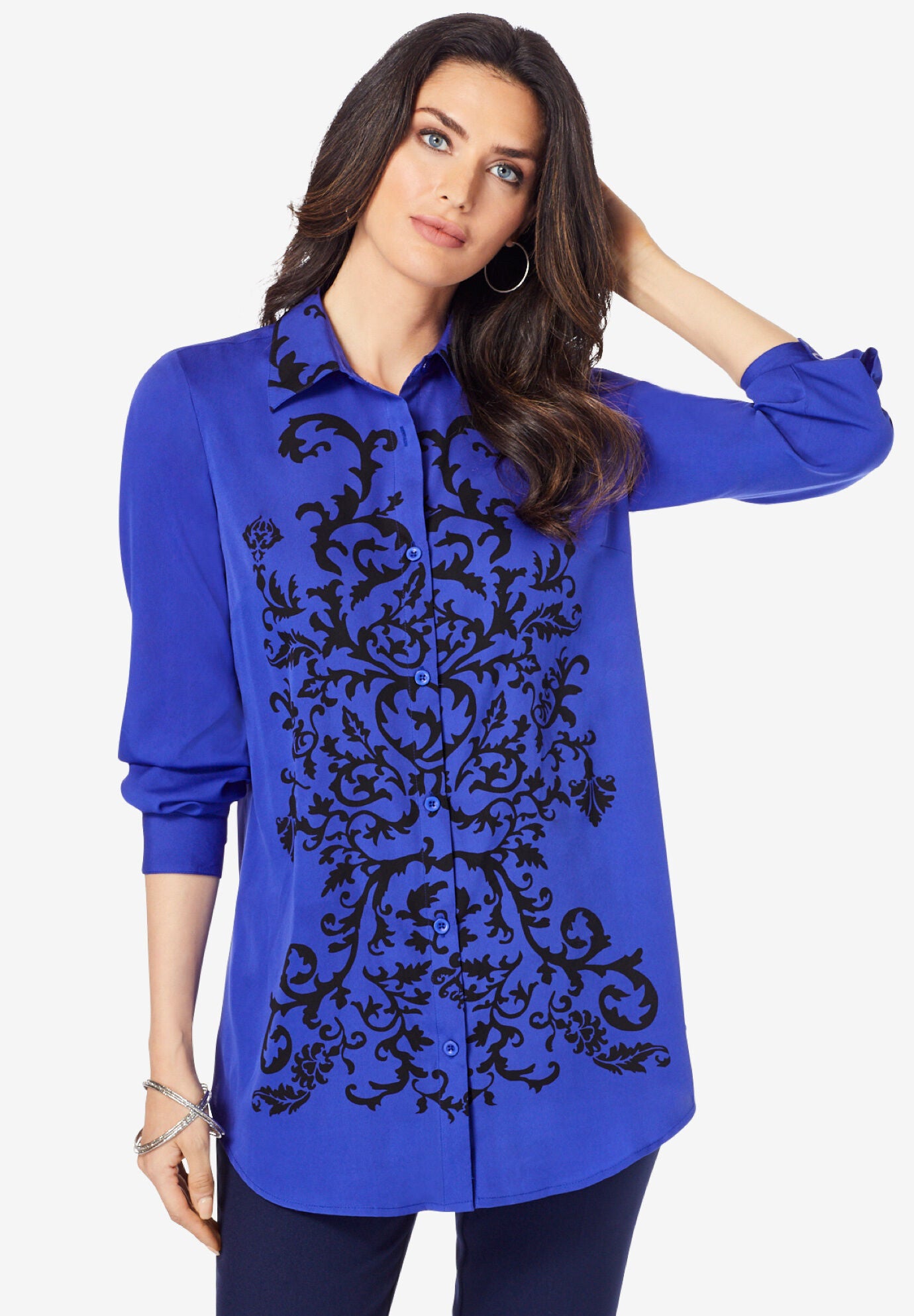 Scroll Print Shirt | Swimsuits For All