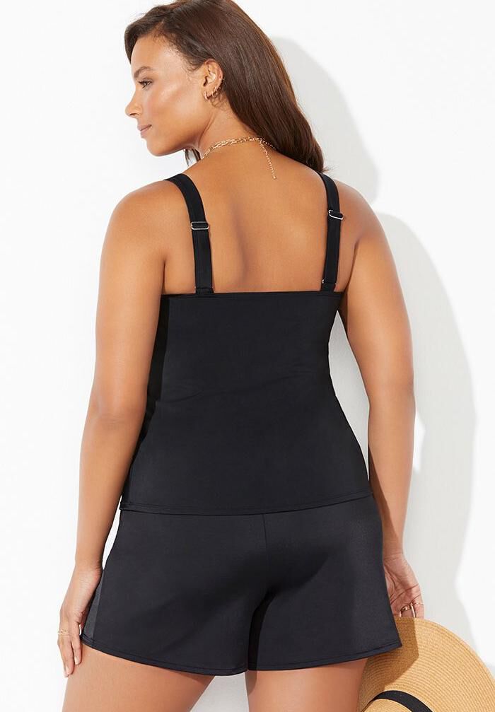 Flared Tankini Set with Short | Swimsuits For All