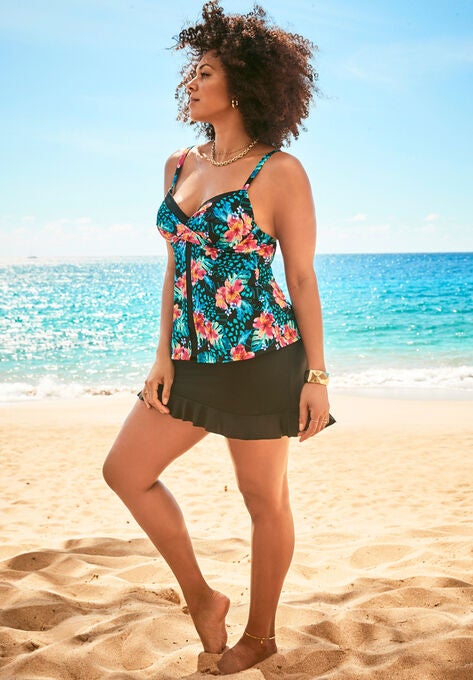 Flyaway Underwire Tankini Top | Swimsuits For All