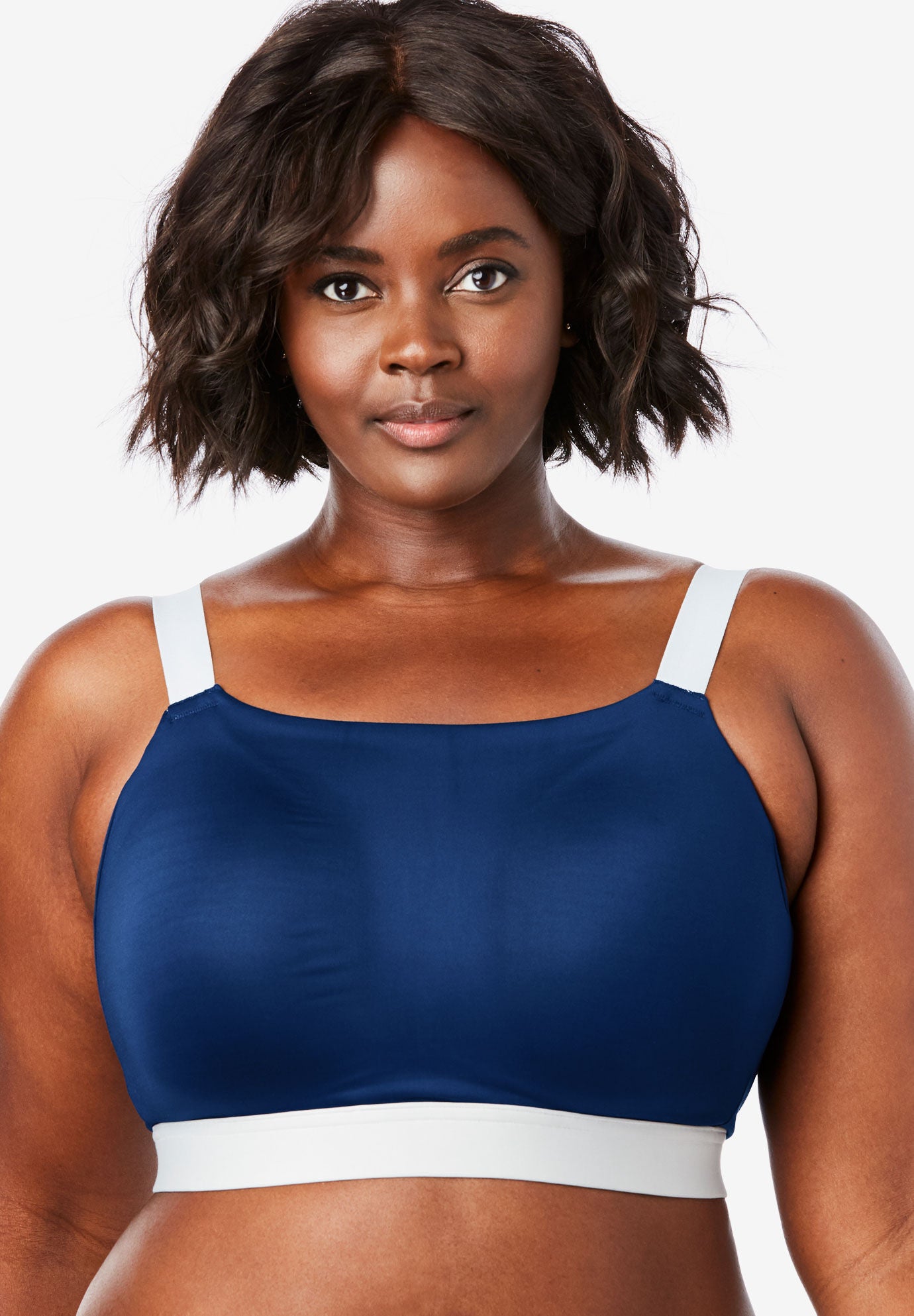 Everyday Moderate-Impact Sport Bra, Evening Blue | Swimsuits For All