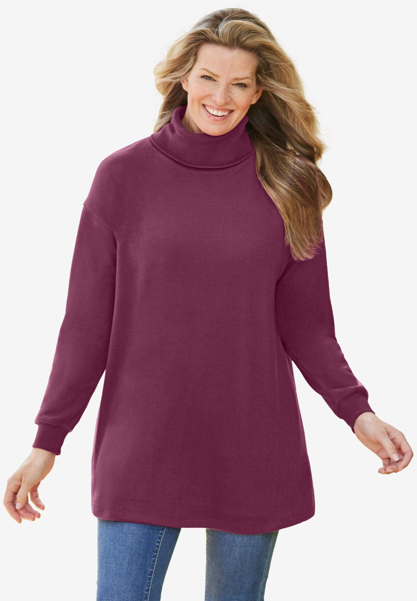 Sherpa Turtleneck Tunic | Swimsuits For All