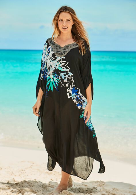 Long Embellished Cover Up | Swimsuits For All
